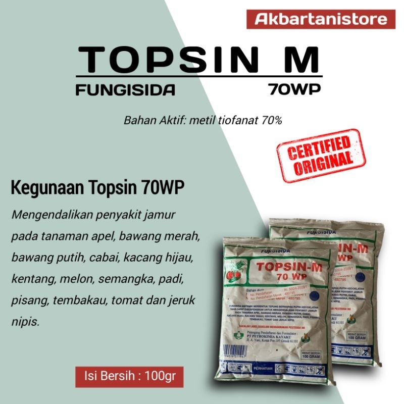 Jual Fungisida Topsin M 70wp - 100g | Shopee Indonesia