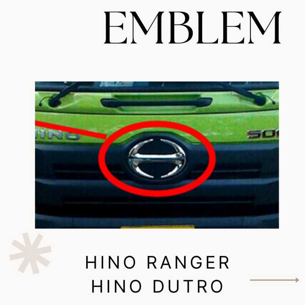 Jual EMBLEM / LOGO TRUCK HINO RANGER / HINO DUTRO - EKSTERIOR MOBIL ...