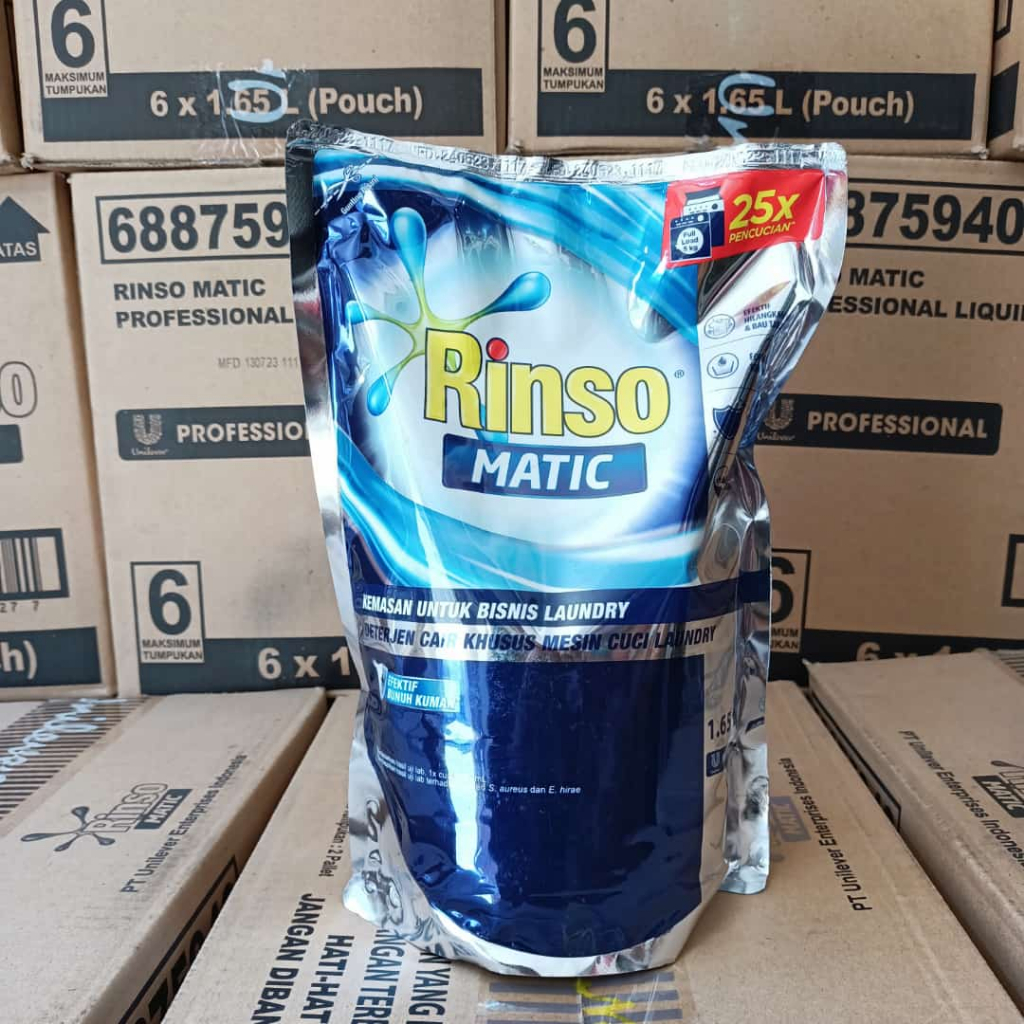Jual Rinso Matic 1,65L KEMASAN BARU Deterjen Sayang 1600 ml Laundry ...
