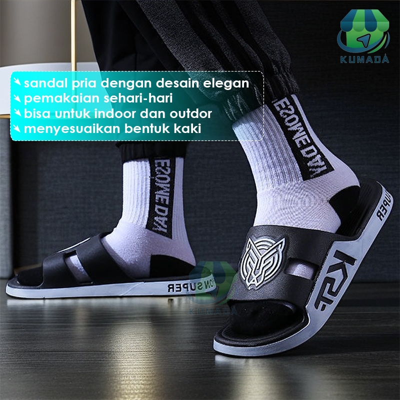 Jual Sandal Pria Pola Harimau Sandal Modis Pantai Luar Ruangan Sandal ...