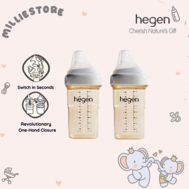 Jual HEGEN PCTO™ 240ml/8oz Feeding Bottle PPSU Twinpack (2Pcs) | Botol Susu Bayi Anak (2-Pack ...