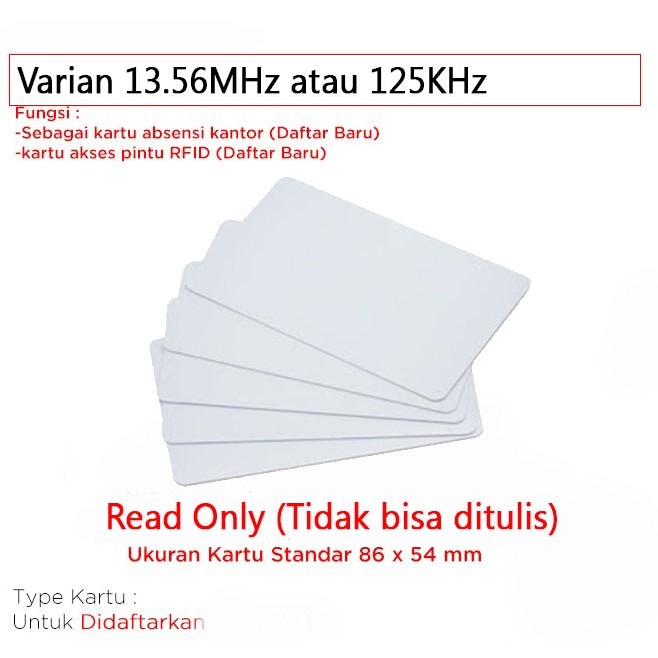 Jual Kartu NFC RFID Read Only 1KB | Shopee Indonesia