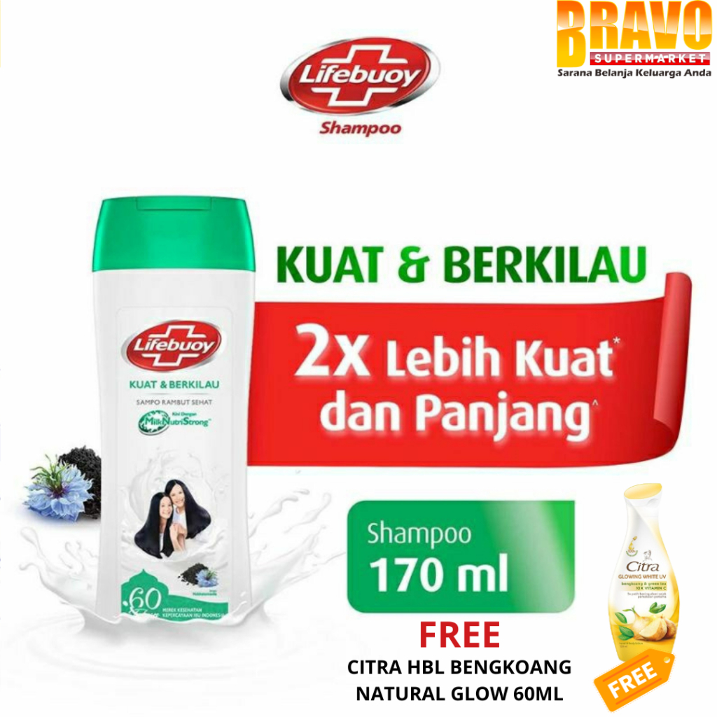 Jual Bravo Bojonegoro - [ Buy 1 Get 1 ] Lifebuoy Shampoo Strong & Shiny ...