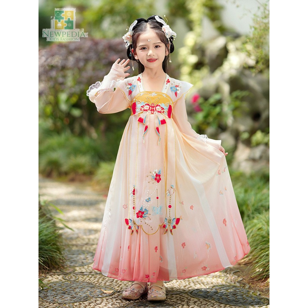 Jual GAUN IMLEK ANAK PEREMPUAN TERBARU 2025 / DRESS HANFU IMLEK 2025 ...