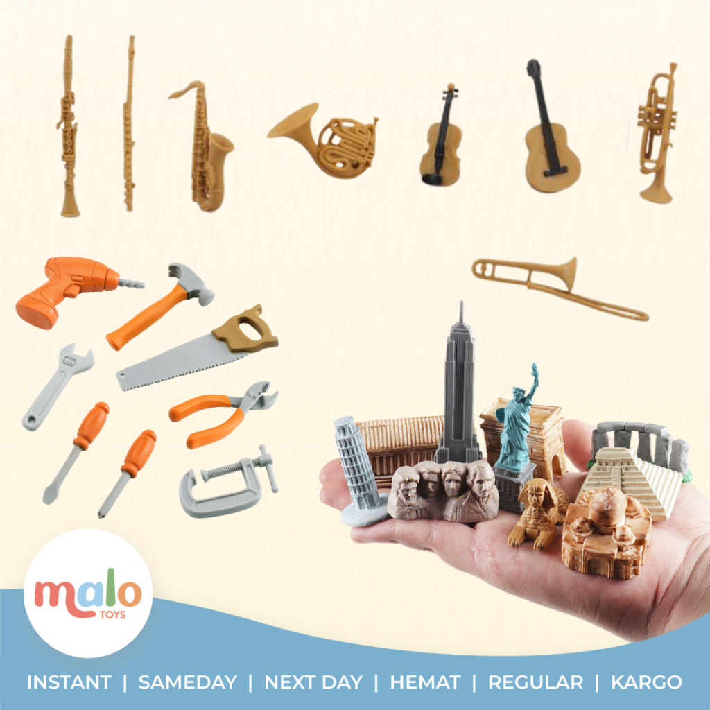Jual MALOTOYS - Tools Musical Instrument Landmarks Figurine Fruit ...
