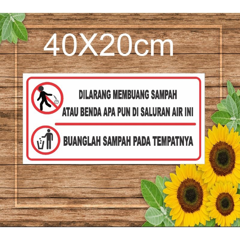 Jual stiker dilarang membuang sampah di saluran air | Shopee Indonesia Jual stiker dilarang membuang sampah di saluran air | Shopee Indonesia