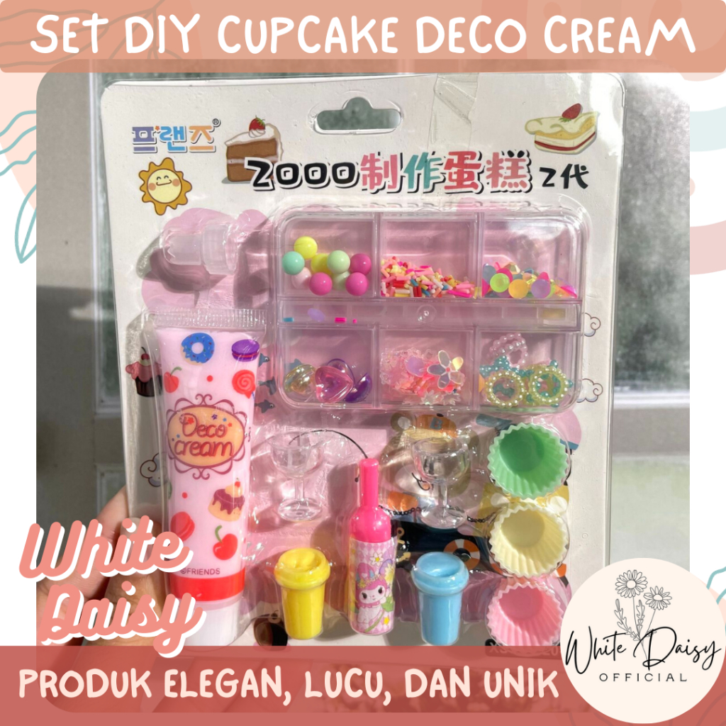 Jual Set DIY Cup cake Deco Cream premium hadiah kreatif giftset kue ...