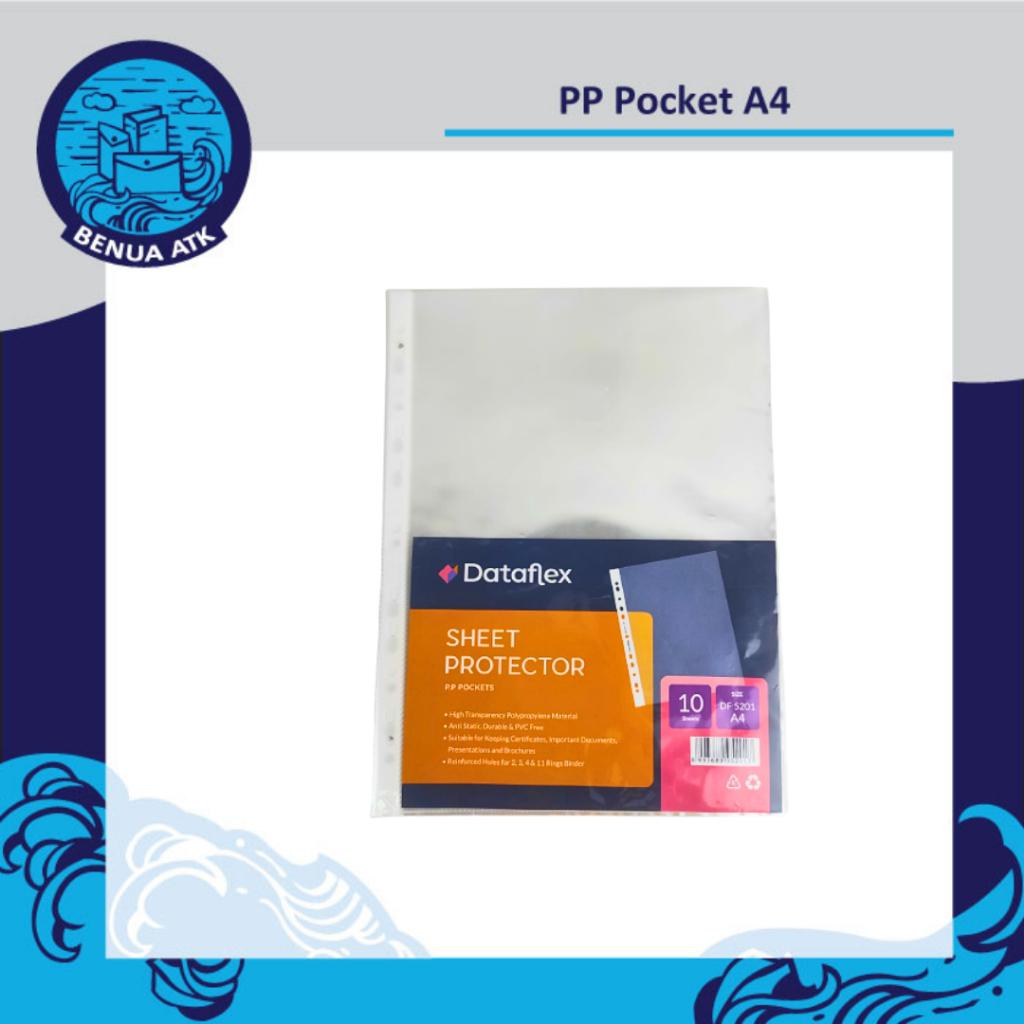 Jual PP Pocket / Sheet Protector A4 Dataflex [isi 10lembar] DF-741 ...
