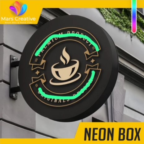Jual Neon Box Indoor Outdoor 120cm x 120cm Premium Custom 2 Sisi ...