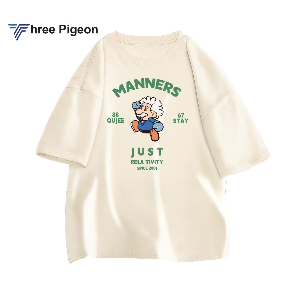 Jual Three Pigeon Premium Quick Dry T-shirt Manners | Shopee Indonesia
