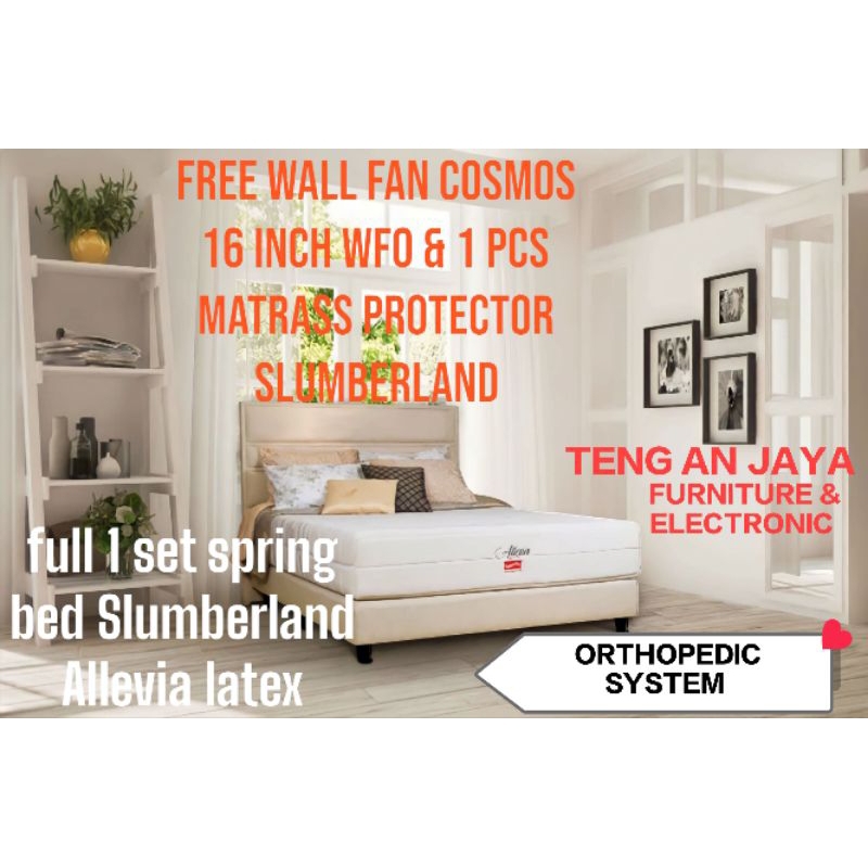 Jual PROMO FULL 1 set Spring bed Slumberland Allevia latex | Shopee ...
