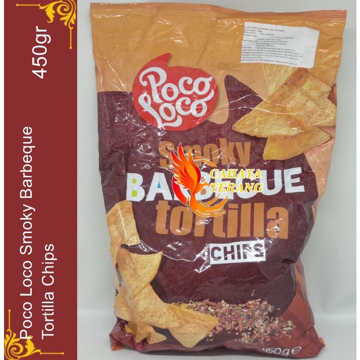 Jual Poco Loco Tortilla Chips BBQ 450g Smoky Barbecue Chips Keripik 450 ...