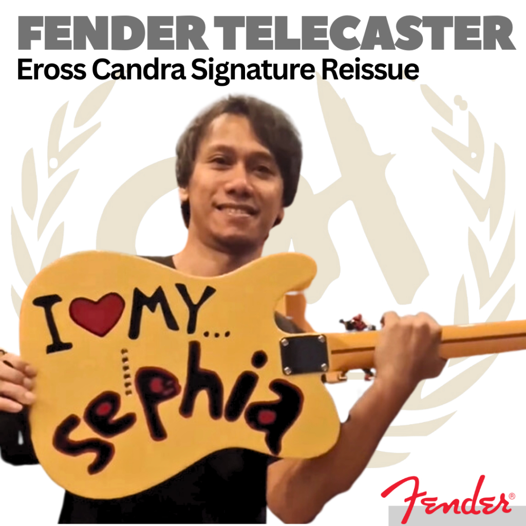 Jual FENDER TELECASTER SEPHIA Eross Candra SO7 Signature Series Reissue ...