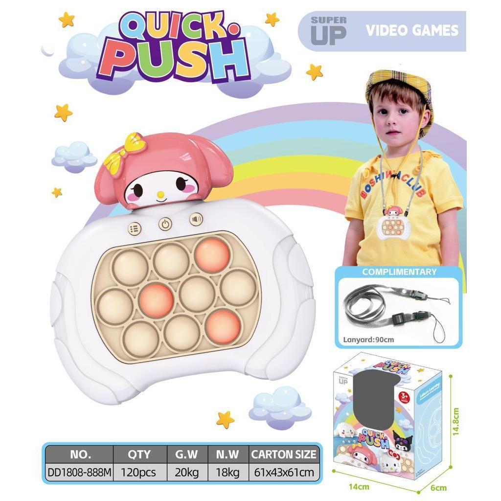 Jual [CLAIRETOYS] SANRIO SERIES CINNAMOROLL,KUROMI,MELODY,SANRIO SERIES QUICK PUSH 2023new Pop ...