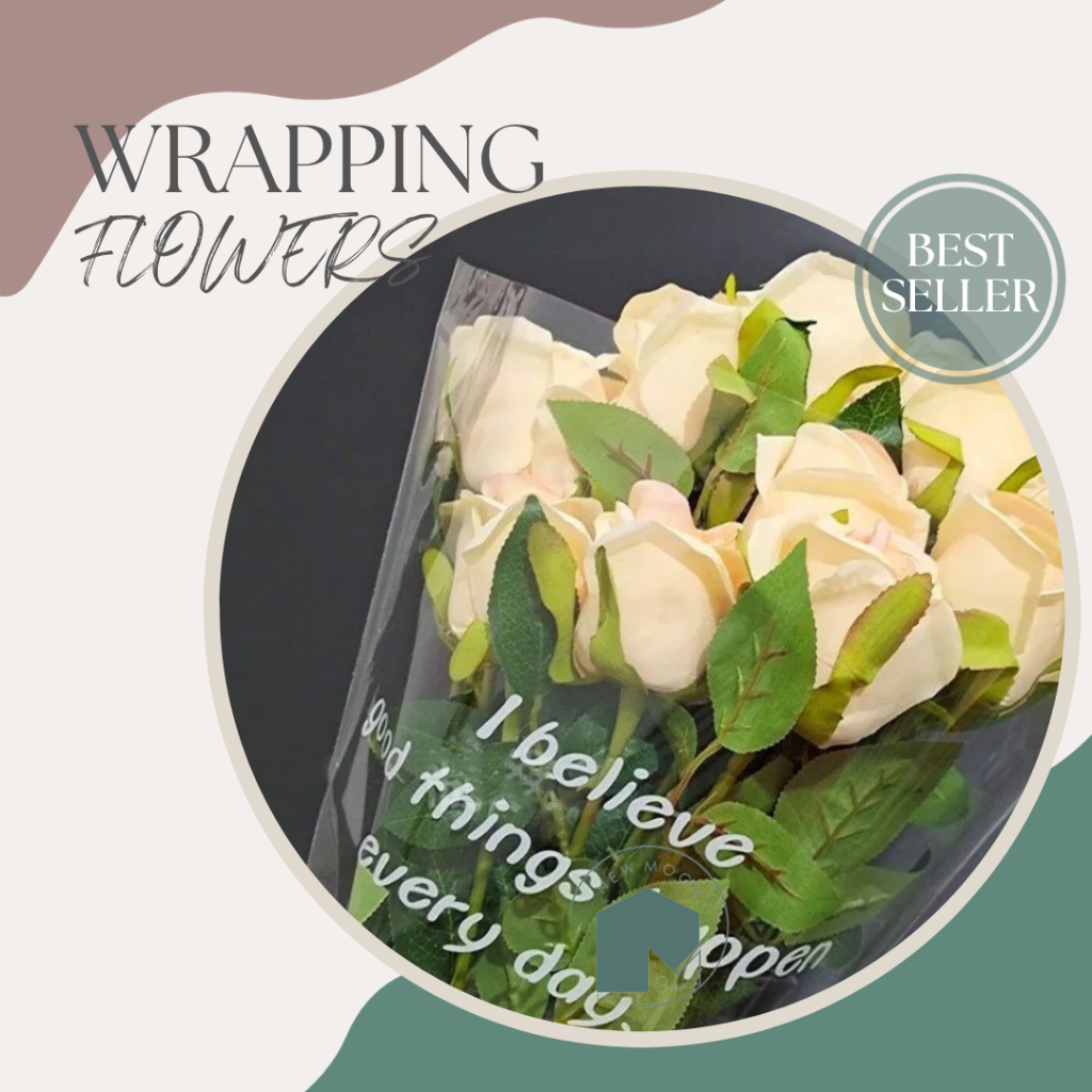 Jual Plastik bunga sleeve rose plastik opp pembungkus buket bouquet ...