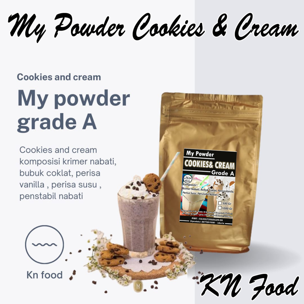 Jual My Powder Rasa Cookies & Cream Grade A 1 Kg | Shopee Indonesia