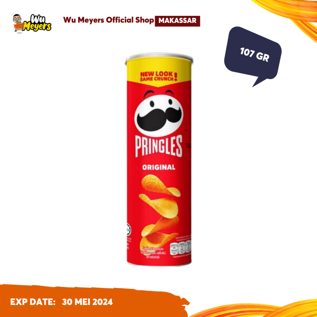 Jual Pringles Original Snack Keripik Kentang 107 gr - WuMeyers Makassar ...