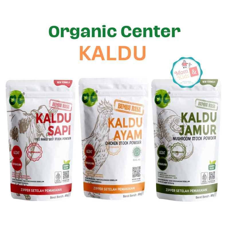 Jual ORGANIC CENTER Kaldu Ayam Sapi Jamur Non MSG 80gr | Kaldu Sehat ...