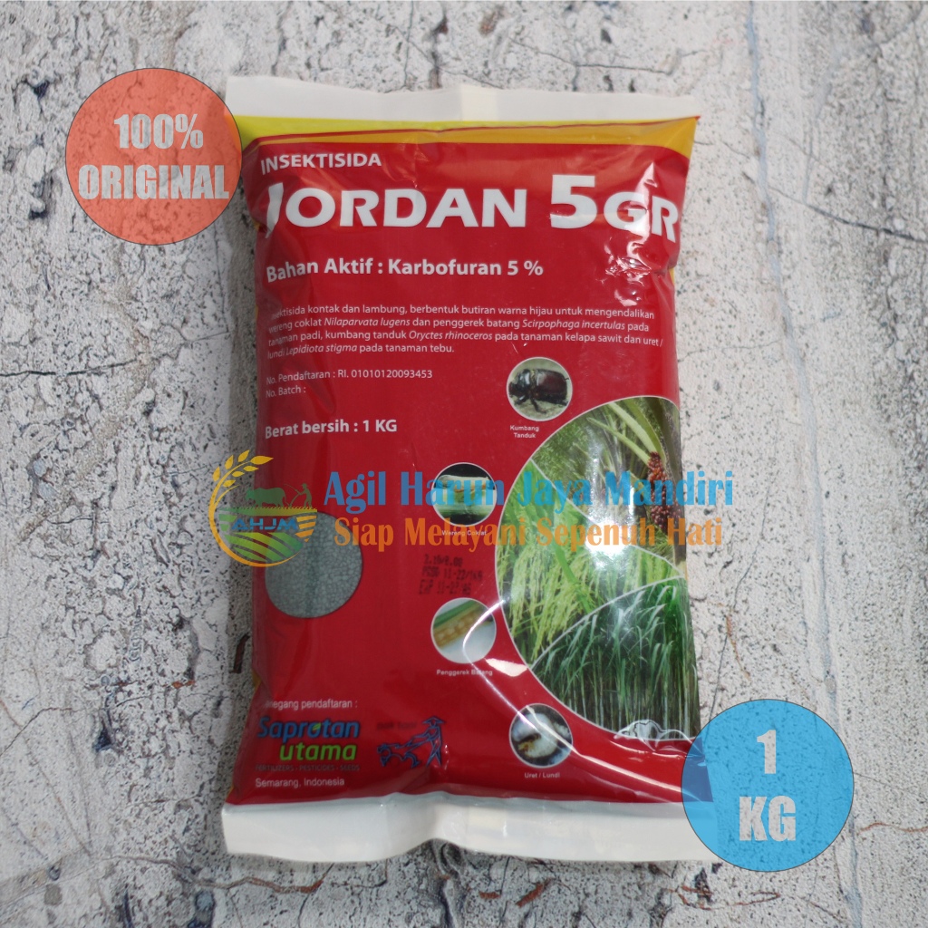 Jual JORDAN 5 GR 1 KG INSEKTISIDA ( Karborfuran 5% ) INSEKTISIDA KONTAK ...