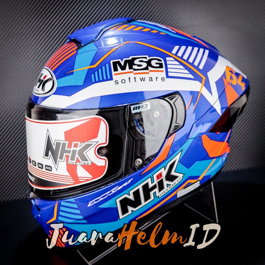 Jual NHK MARK 1 GP EDITION BOBEN #5 / BLUE BO / MARK1 SINGLE VISOR ...