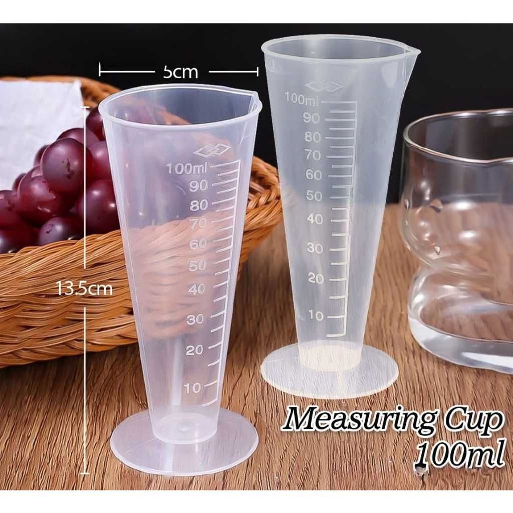 Jual Gelas Takar Bahan Kue Gelas Ukur Bahan Kue Measuring Cup 100 ml (1 ...