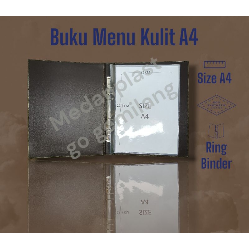 Jual Buku menu kulit hotel restaurant restoran cafe binder A4 | Shopee ...