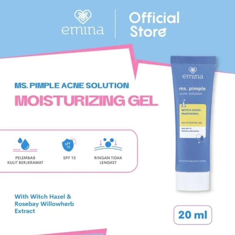 Jual Emina Ms. Pimple Acne Solution Moisturizing Gel 20ml | Shopee ...