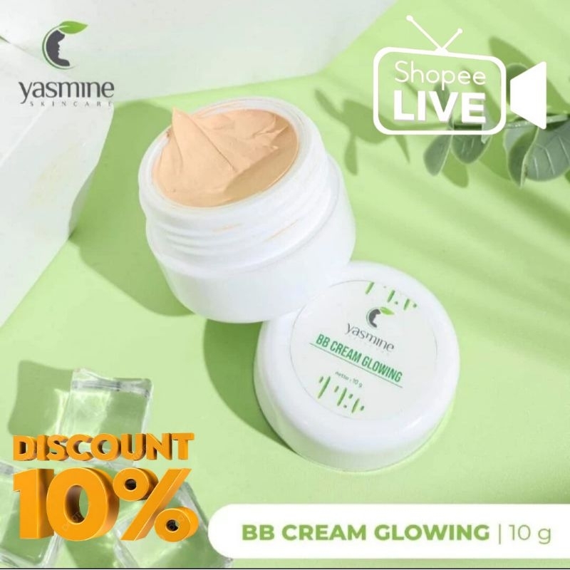 Jual YASMINE SKINCARE> BB CREAM GLOWING>SPF 50 > GLOWING DI WAJAH ...