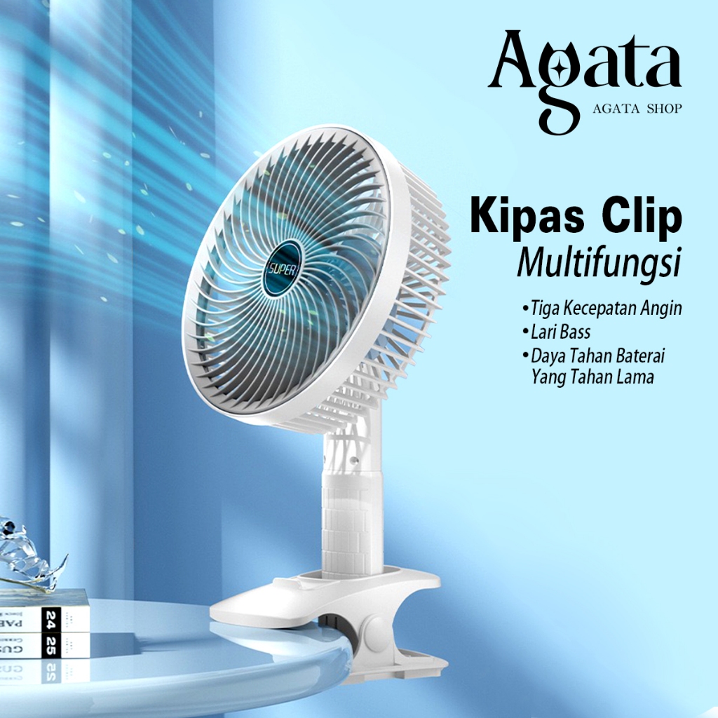 Jual Kipas Angin Jepit 4 in 1(Dinding,Duduk,Jepit,Genggam) Portable ...