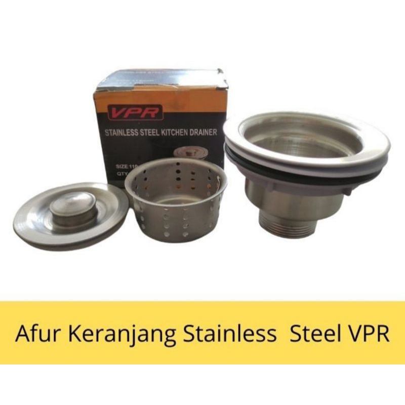 Jual AFUR BAK CUCI PIRING STAINLESS / KERANJANG BAK CUCI PIRING / APUR BAK CUCI PIRING BAGUS ...