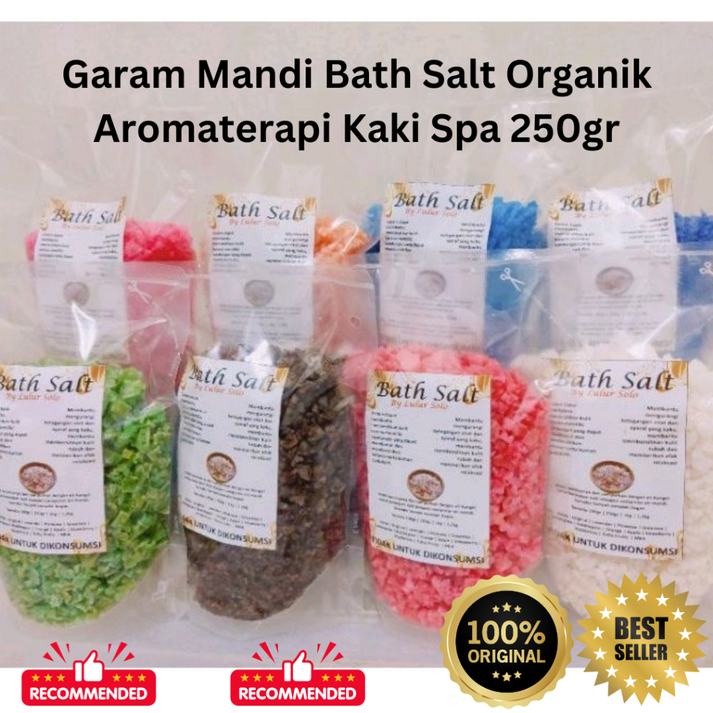 Jual Garam Mandi Bath Salt Organik Aromaterapi Kaki Spa 250gr Foot Soak ...
