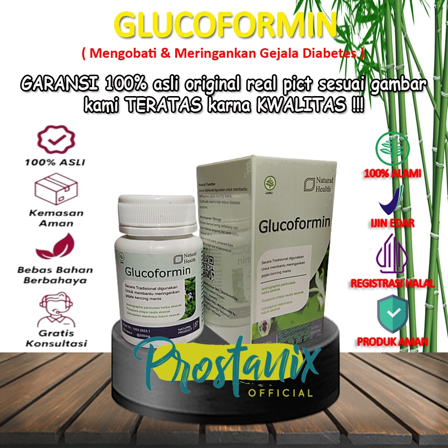 Jual Glucoformin 100% Asli Herbal Original Obat Diabetes Resmi BPOM ...