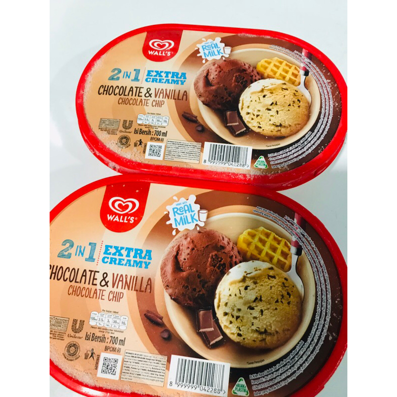 Jual Es krim walls 2 in 1 700 ml | Shopee Indonesia