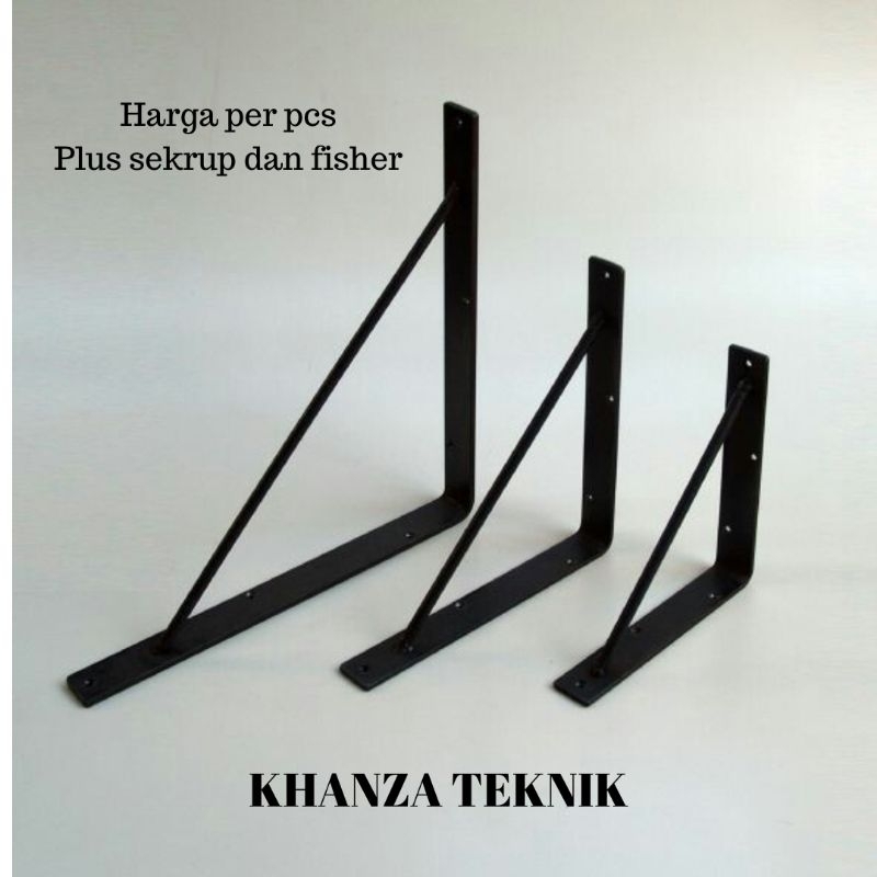 Jual Bracket rak melayang besi siku rak dinding | Shopee Indonesia