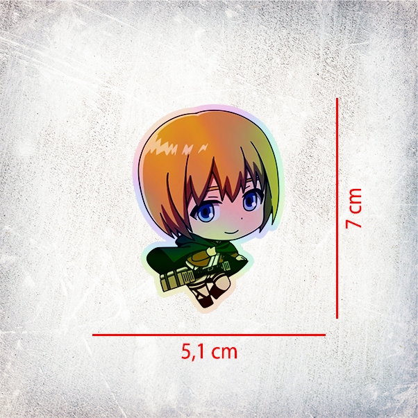 Jual STICKER HOLOGRAM ANIME CHIBI ARMIN ATTACK ON TITAN (SHINGEKI NO ...