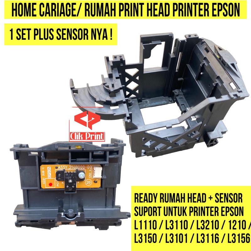 Jual Home Cariage,Rumah Print Head + Sensor L1110 / L3110 / L3210 ...
