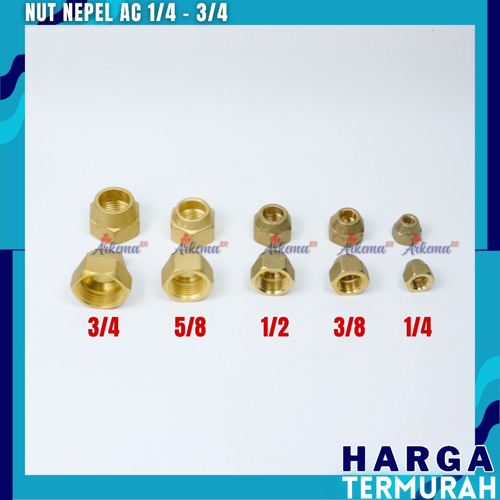 Jual NEPEL AC-DOUBLE NEPEL-NEPEL PIPA AC-NAT AC-NEPEL AC 1/2PK - 5OK I DOBEL NEPEL AC | NUT AC ...