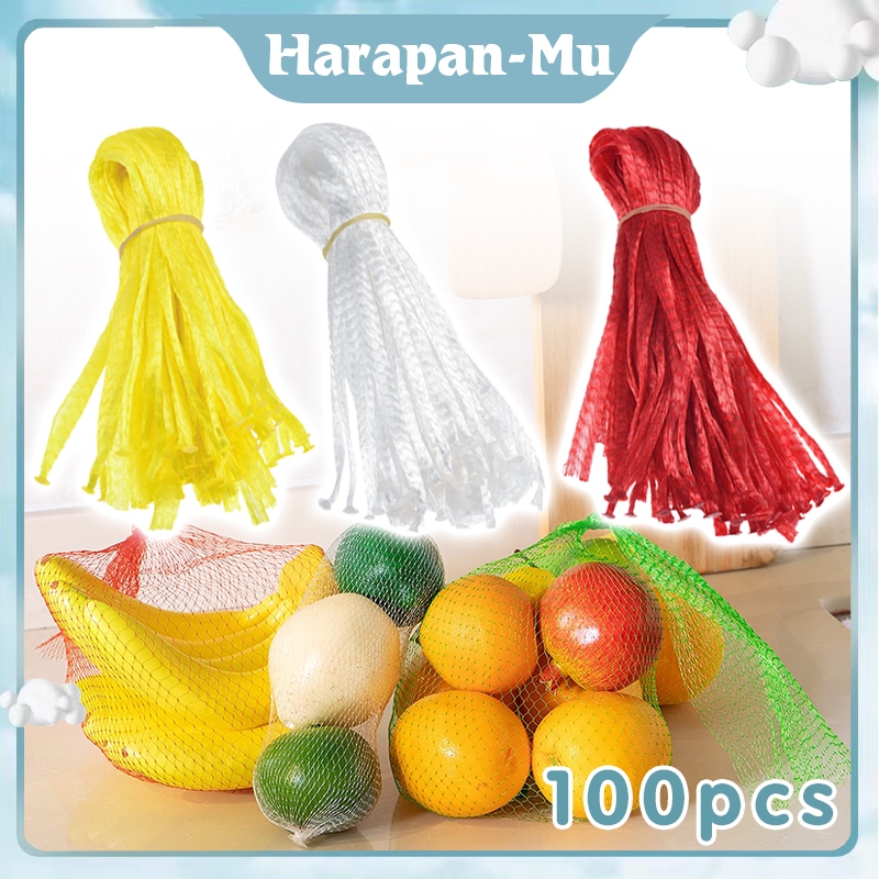 Jual 100 Pcs Jaring Buah Polynet Jaring Pembungkus Buah Gantungan ...