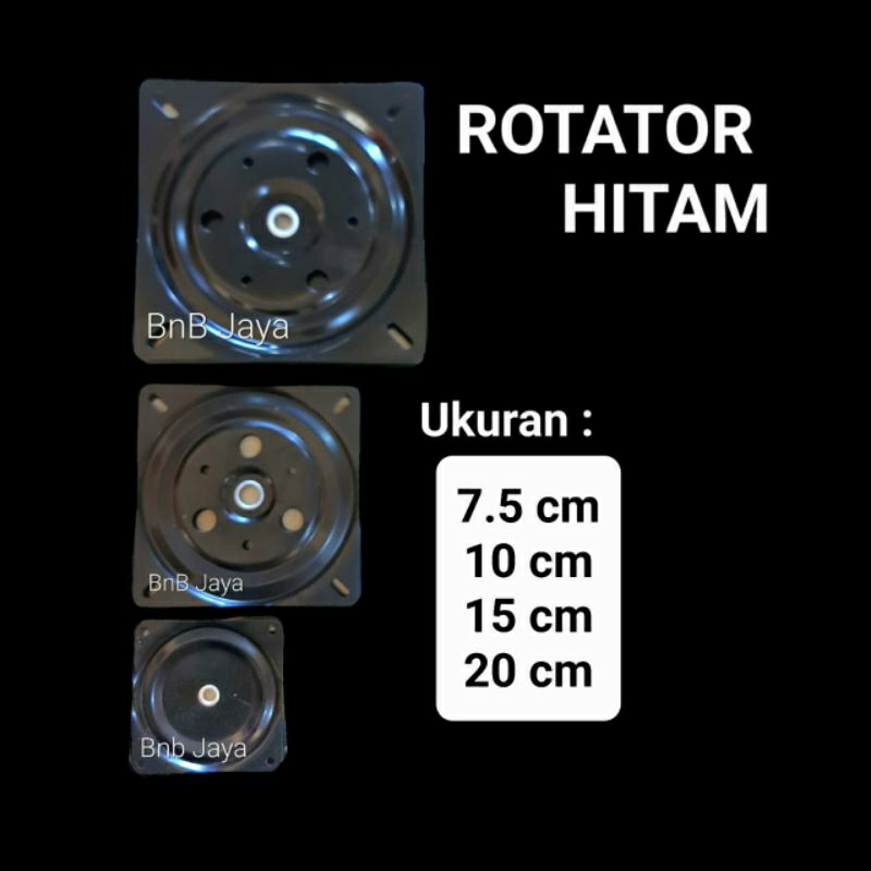 Jual Rotator Kotak HITAM 6"(15cm) Ring Meja Putar | Shopee Indonesia