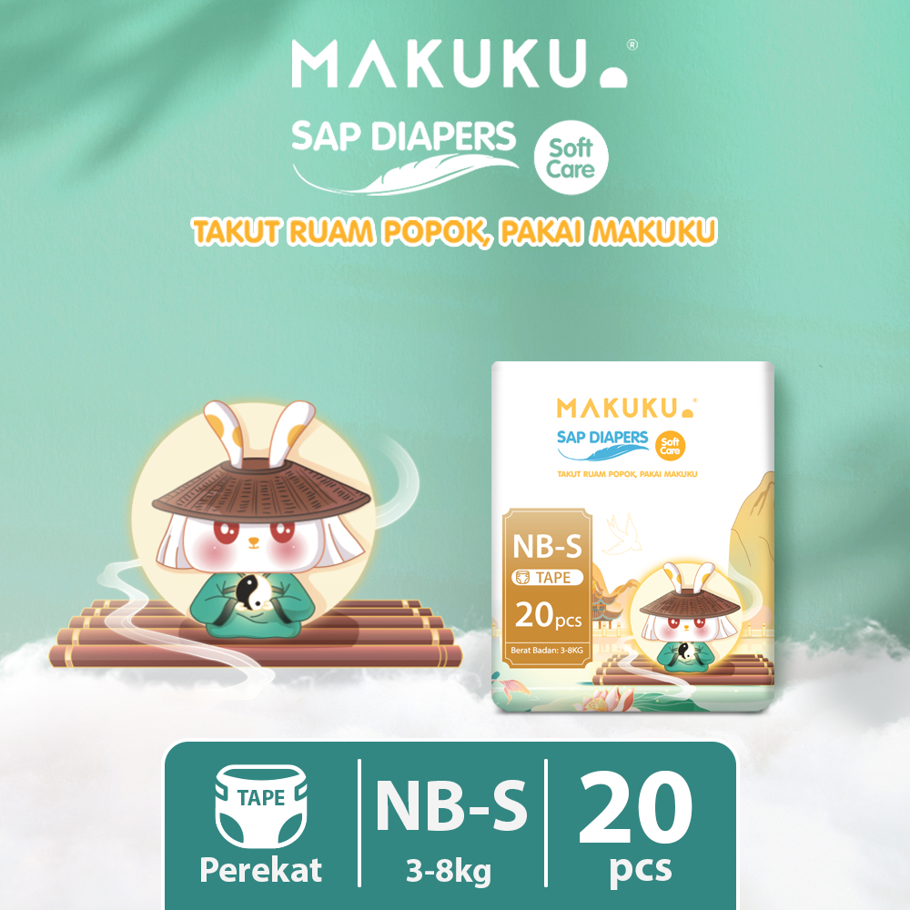 Jual [BELI 3 GRATIS 1 PACK] MAKUKU SAP Diapers Soft Care Pants Ukuran NB-S/M/L/XL/XXL Popok Bayi ...