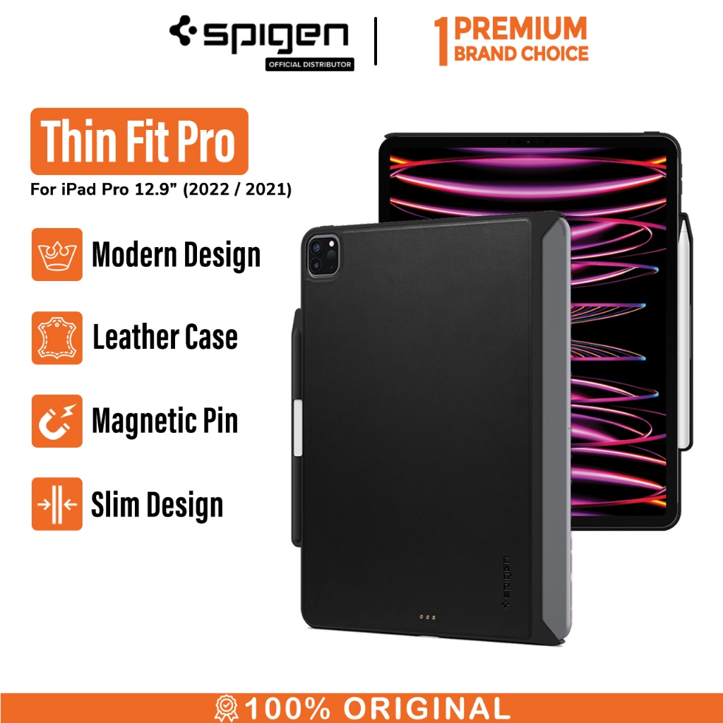 Jual Case iPad Pro 12.9 (2022/2021) Spigen Thin Fit Pro Hybrid Slim Casing | Shopee Indonesia