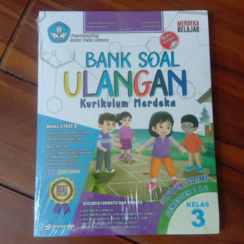 Jual BANK SOAL ULANGAN Kurikulum Merdeka untuk SD kelas 3 semester 1 & 2 / Disertai Kunci ...