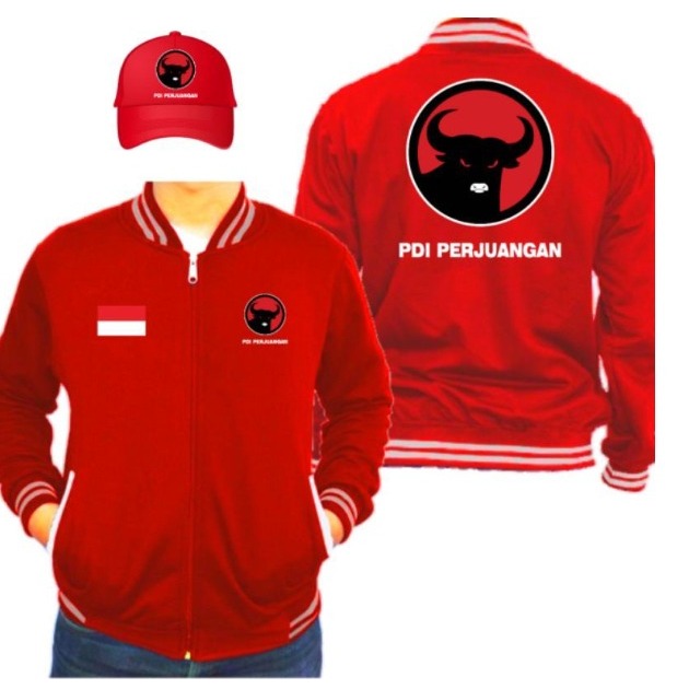 Jual TYPE 04 zipper partai PDIP - bonus topi - Jaket baseball partai ...