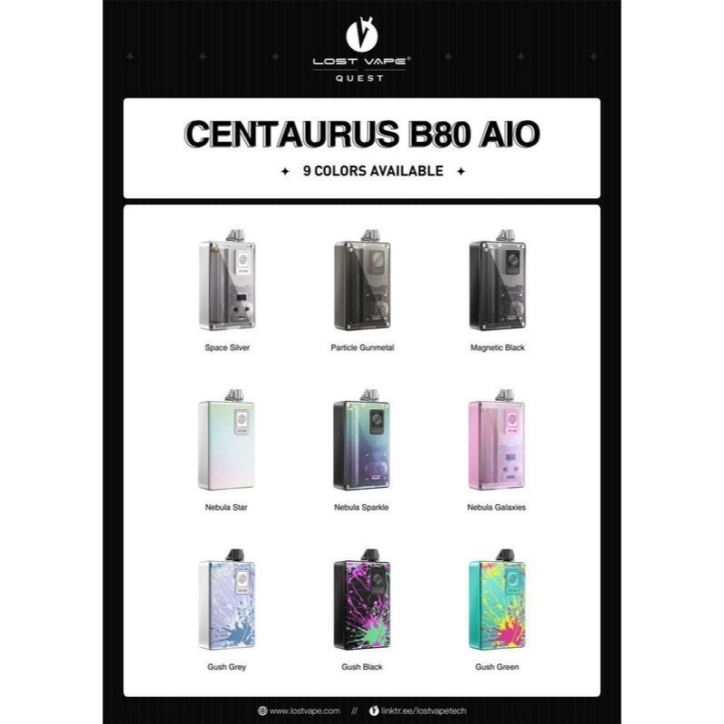 Jual CENTAURUS B80 AIO KIT 80W AUTHENTIC By LOSTVAPE | Shopee Indonesia