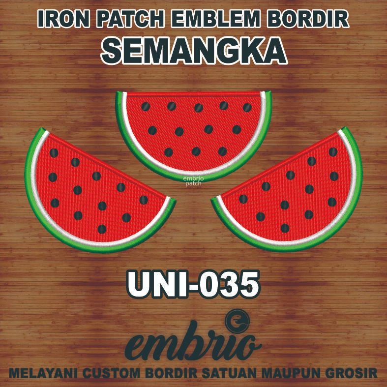 Jual UNI-035 Patch SEMANGKA Watermelon FRUITS-1 Fruits & Vegetable ...