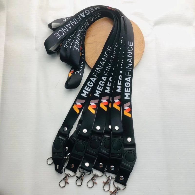 Jual Lanyard MEGA FINANCE Tali ID Card Bank Mega | Shopee Indonesia