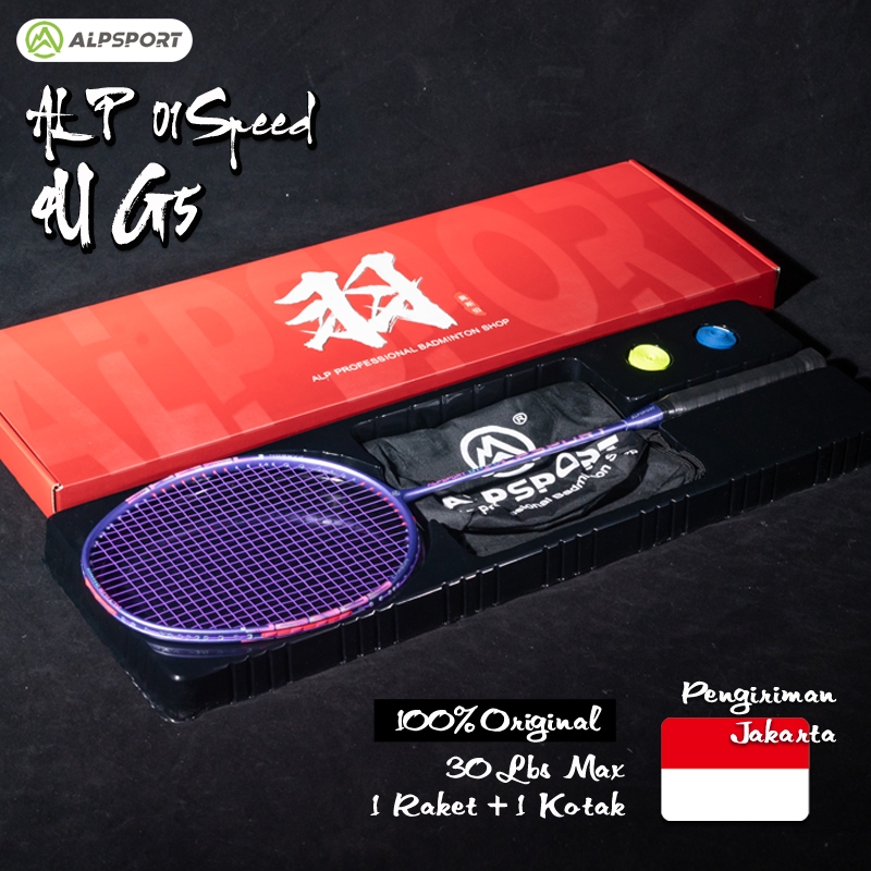 Jual ALPSPORT RR【2Raket + Tas】4U G5 100% Serat Karbon Penuh Desain Asli ...