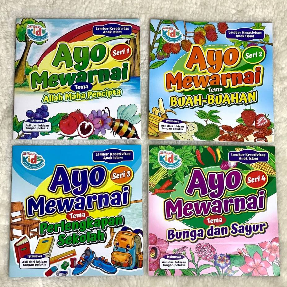 Jual Buku Ayo Mewarnai Untuk Anak Muslim ( 4 Seri ) | Shopee Indonesia
