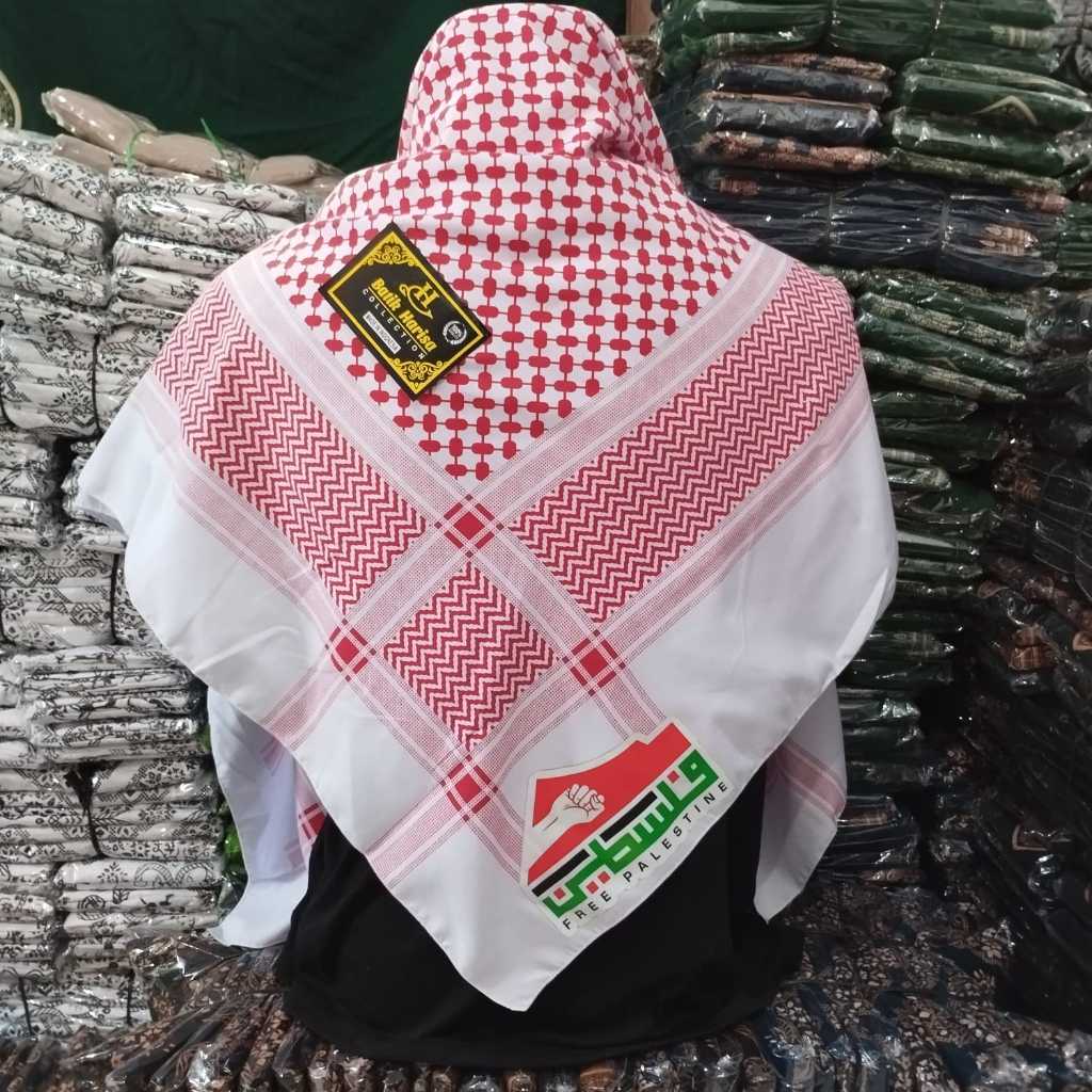 Jual Sorban Palestina Sorban Haji Sorban putih sorban arab | Shopee ...