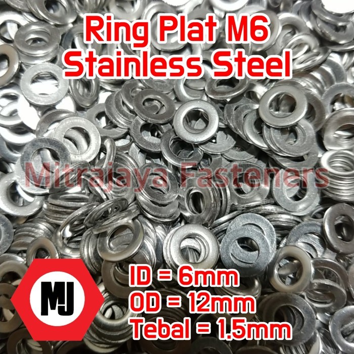 Jual Ring Plat M6 Stainless Steel | Shopee Indonesia